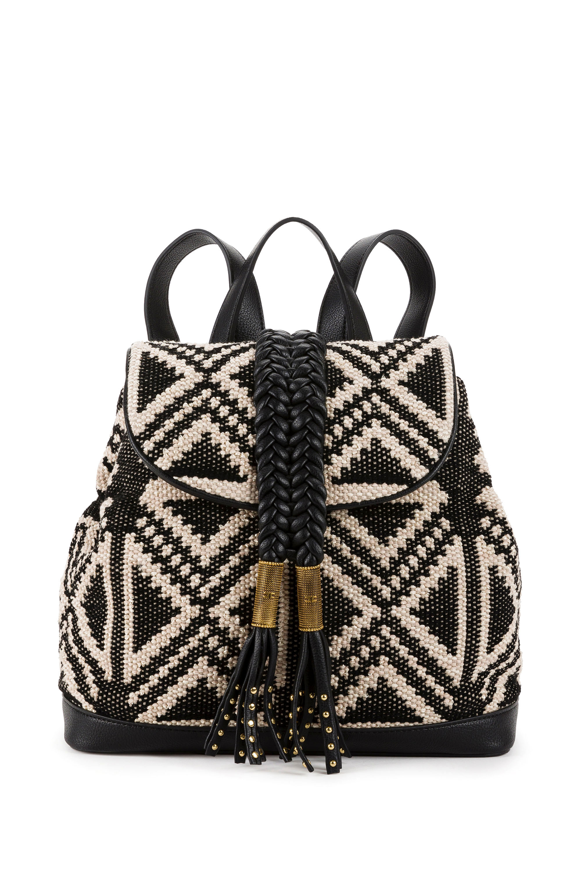 Kilim backpack with braid detail | Elisabetta Franchi® Outlet